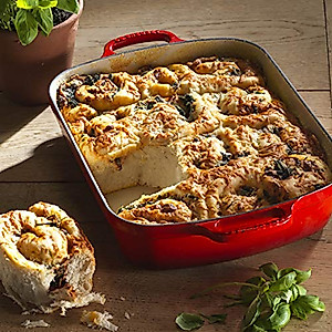 Le Creuset Enameled Cast Iron Signature Rectangular Roaster, 5.25 qt. (11.7" x 16.8") , Cerise