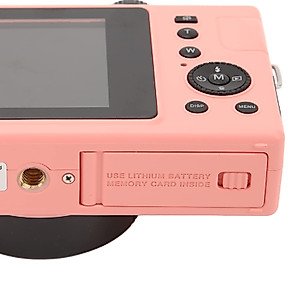 56MP Vlogging Camera, 4K Digital Camera for Photography and Video Pocket Camera with 3.0inch IPS Screen, Dual Screen Camera for Adult Seniors Students Kids Beginner (Pink)