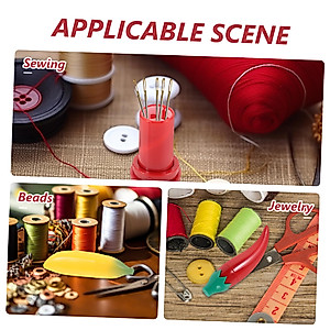 EXCEART 6Pcs Needle Storage Tubes Sewing Needle Pins Box Container Plastic Fruit Shape Tool Box Holder Organizer for DIY Small Items Toothpick Beads Jewelry