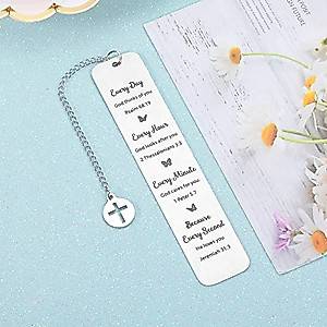 Inspirational Religious Gifts for Women Men Teens Girls First Communion Christening Gifts for Goddaughter Godson Coworkers Christmas Gifts for Son Daughter Girlfriend Bookmark Gifts for Friends Her