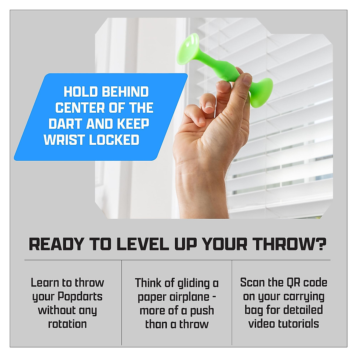 Popdarts Pro Pack (Blue and Green) - Indoor, Outdoor Suction Cup Throwing Game - Competition with a POP