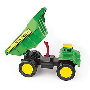 John Deere Big Scoop Sandbox Dump Truck Toy with Loader - Toddler Outdoor Toys and Summer Toys - Oversized Dump Truck Sandbox Toys - Kids Toys Ages 3 Years and Up