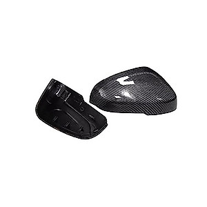 Car Carbon Fiber Side Rear View Mirror Cover Trim Compatible with Volvo S60 S60L S80L V40 V60 2014-2019