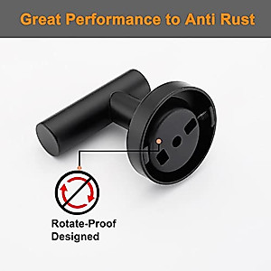 Nolimas Towel Coat Hook Matte Black SUS304 Stainless Steel Bathroom Clothes Cabinet Closet Sponges Robe Hook Wall Mounted Round Kitchen Heavy Duty Door Hanger 1 Pack