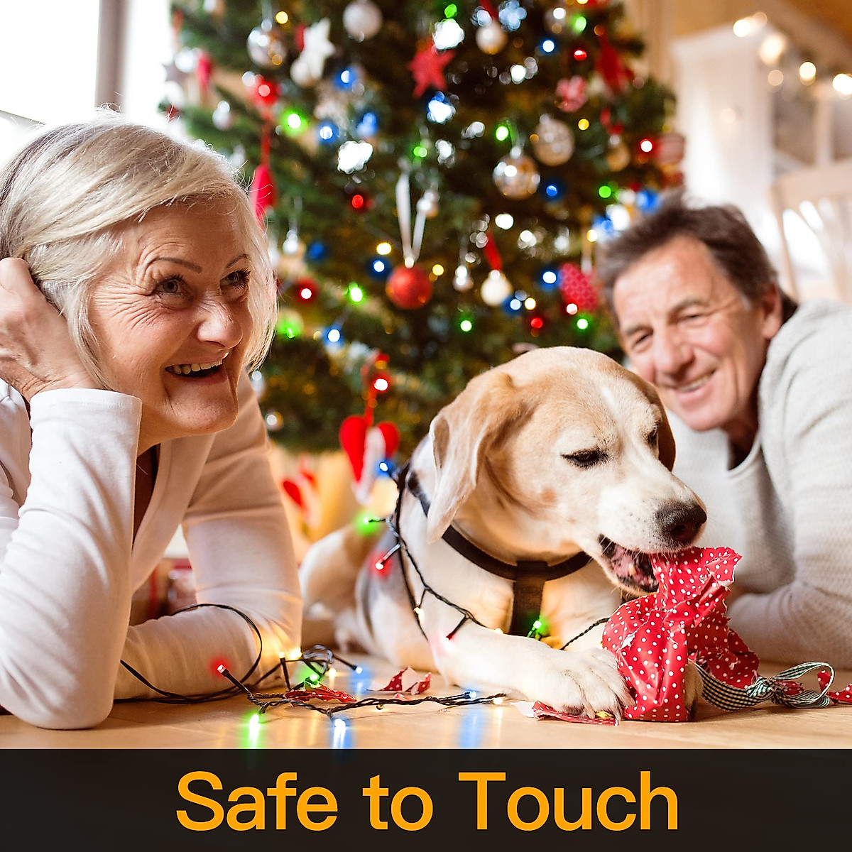 Ollny Christmas Lights 400LED 132FT, Plug-in Outside Tree Lights with Timer and 8 Modes, Remote Control Waterproof Dimmable Outdoor String Lights for House Yard Patio Xmas Decorations (Multicolored)