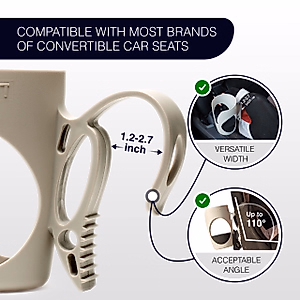 Trustic - Child Cup Holder for Convertible Car Seats - Compatible with Britax ClickTight Marathon, Boulevard, Advocate Car Seats