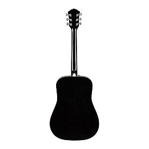 Fender FA-125 Dreadnought Acoustic Guitar, with 2-Year Warranty, Black, with Gig Bag