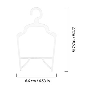 Pet Clothes Hangers Pet Apparel Hanger Dog Cat Clothes Rack Hangers Plastic Pet Costume Hangers 10pcs for Baby Toddler Clothing Home Pets Photo Studio Props Size S Pet Apparel Hangers