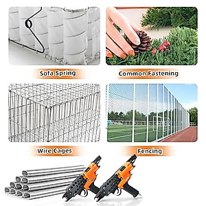 Kamsin SC7 15 Gauge Galvanized Steel 3/4-Inch Crown Hog Rings C Rings Staples Hog Ring Staples 1,000/Pack (1,000 PCS(Galvanized Steel))