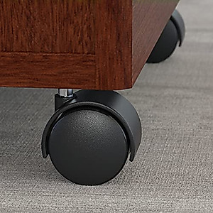 Bush Business Furniture Series C 72W Bowfront Shell Desk with (2) 3-Drawer Mobile Pedestals