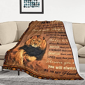 Nahjiiem Cousin Blanket, Cousin Gifts, to My Cousin Blanket, Cousin Blanket for Men, Valentine's Day Gifts for Cousin 50"×60"