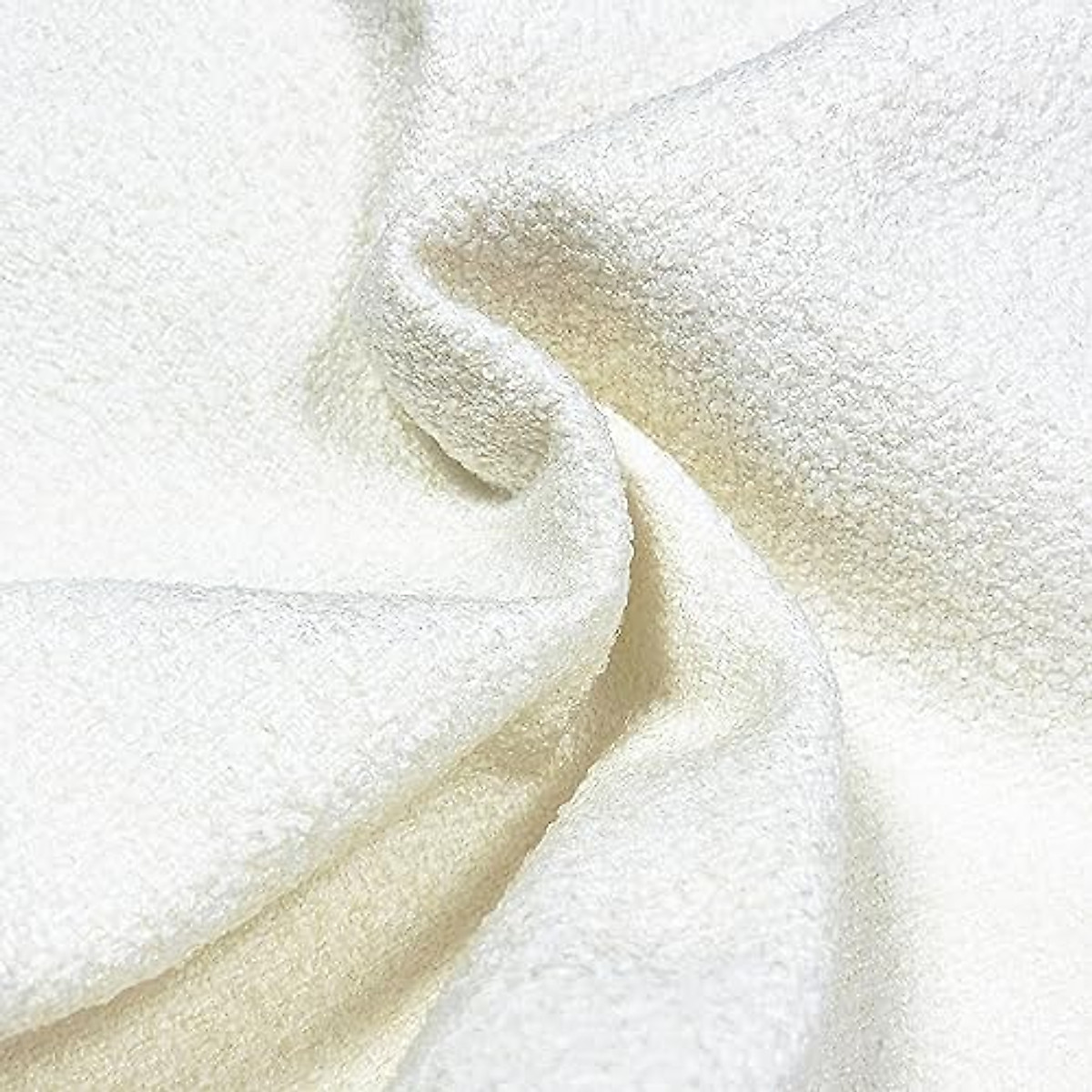 WOKANI White Textured Boucle Throw Pillow Covers 20x20 Decorative Accent Decorations Neutral Cushion Cases Home Decor Square for Couch Living Room Bedroom Sofa,Set of 2 Cream Ivory