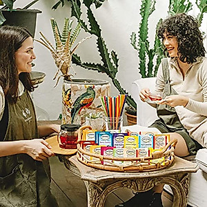 Twinings Tea Sampler Set 12 Flavors Assortment 48 Assorted Tea Bags with 20 Honey Sticks for Tea, Straws and Naturally Caffeine Free Herbal Tea Set…