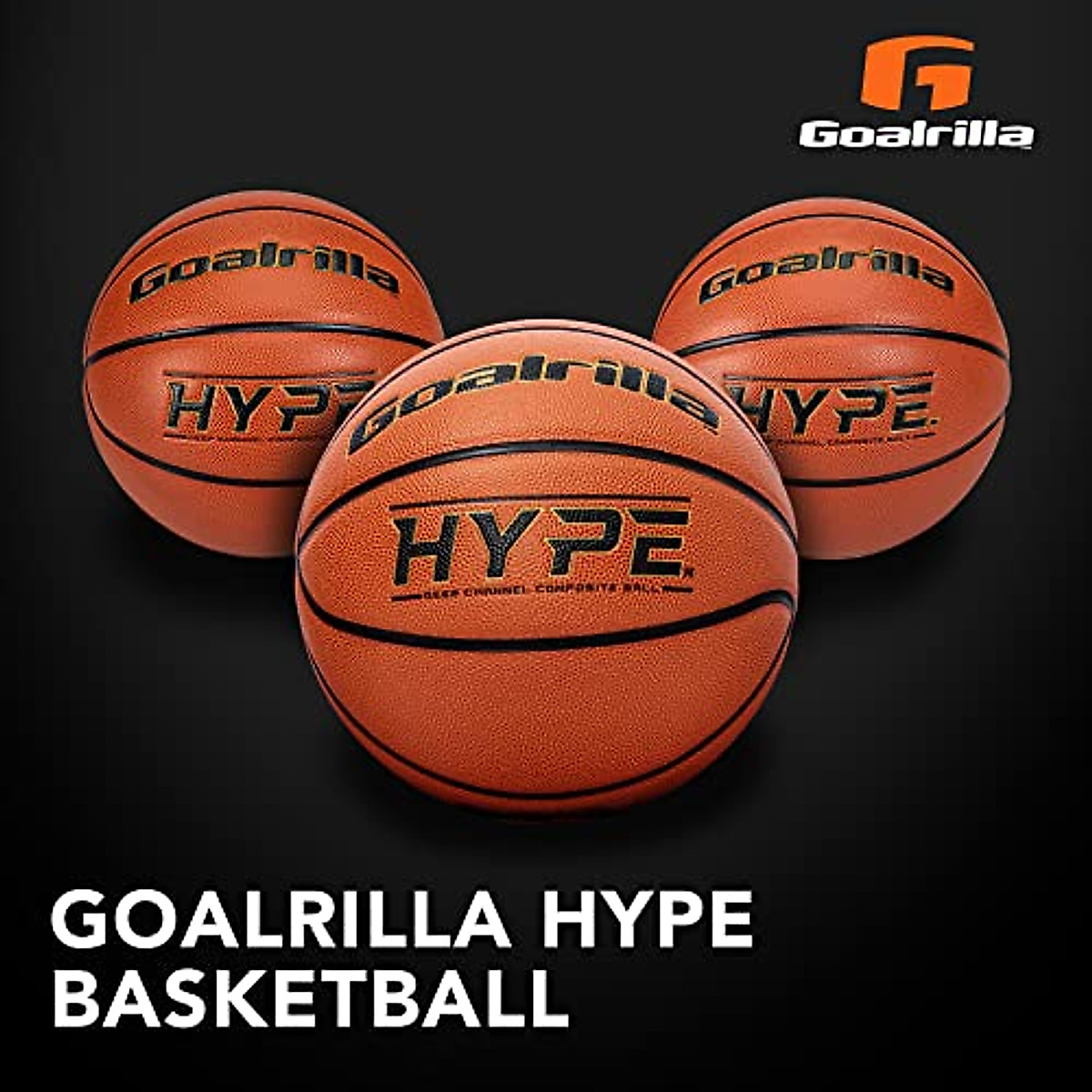 Goalrilla Hype Basketball - Men's Women's and Youth Sizes Available - Made for Superior Ball Handling and Long Lasting Durability