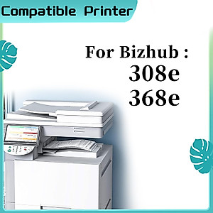 NEZIH TN326 Toner Cartridge for Konica Minolta, High Yield Compatible for Bizhub 308e 368e Printer Black 3 Pack