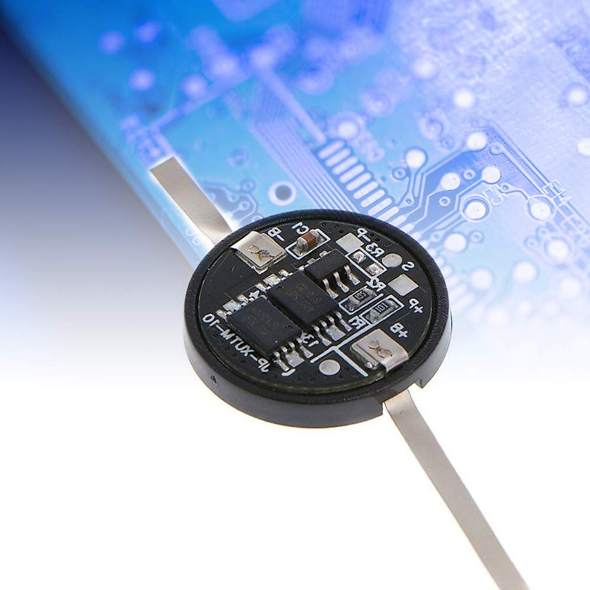 KOOBOOK 5Pcs 18650 Li-ion Lithium PCB Protection Circuit Board 3.7V Battery Cell Protection Board 5A Round