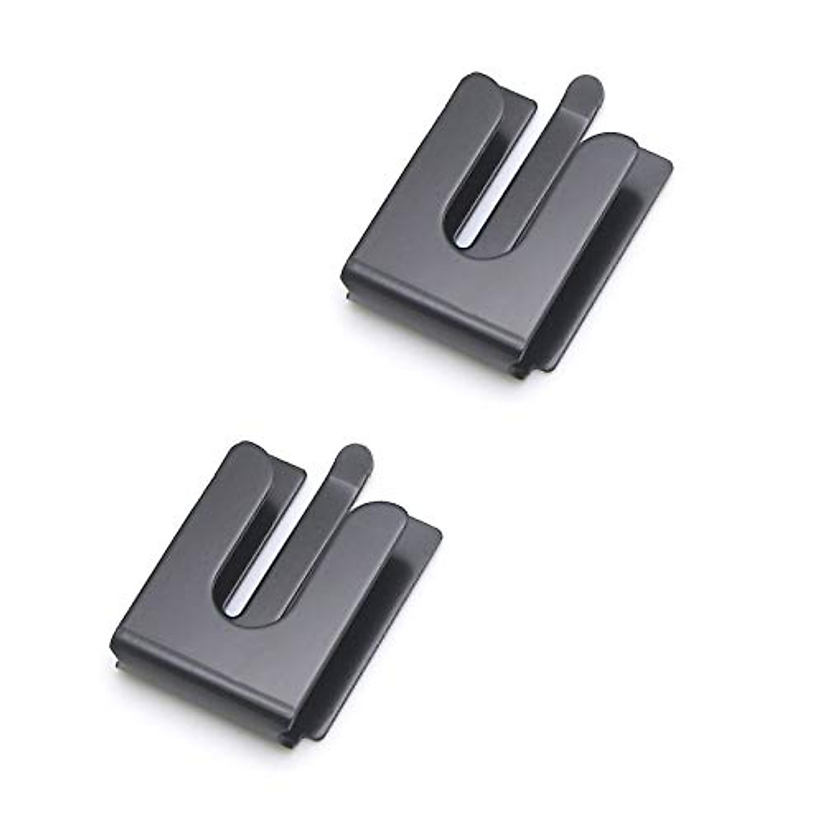 Kymate CB Mic Holder Mobile Radio Microphone Hang Up Clip for Yaesu Icom Vexter Motorola Kenwood MH48 MH36 HMN3596 HM133V HLN9073 GM300/340/950 CM200/300 Metal Hook Stick to Car 2Pack