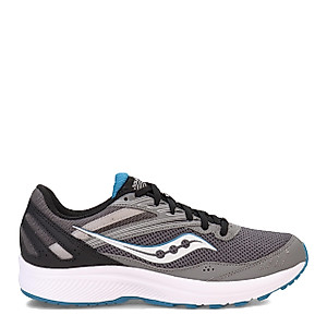 Saucony Men's Cohesion 15 Running Shoe, Charcoal/Topaz, 12