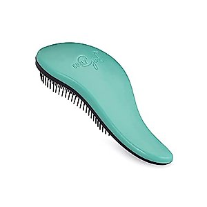 Curly Girl Breeze Thru Detangling Brush | Hair Detangler Hairbrush for Adults & Kids | Gets Rid of Tangles & Knots in Natural, Curly, Straight, Wet or Dry Hair (Turquoise)