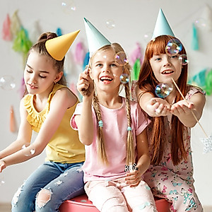 Liliful 48 Pack Safari Animal Bubble Wands Bulk Safari Party Favors Wild Zoo Mini Bubble Wand with Ribbon Jungle Animal Birthday Party Decoration for Wedding Kids Toys Pinata Goodie Bag Stuffer Gifts