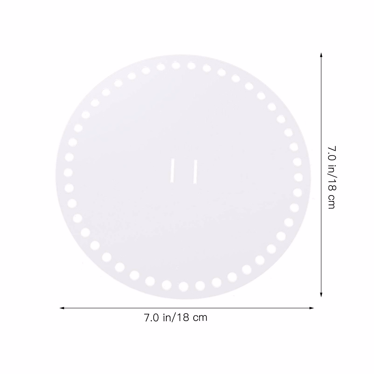 EXCEART Woven Baskets Braid Tool Acrylic Board Bag 8pcs Plastic Canvas Sheet for Eembroidery Yarn Crafting DIY Handmade Materials (Round) Braid Tool Knitting Tools Round Basket