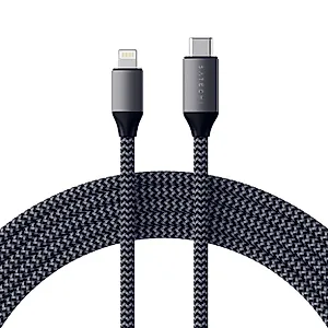 Satechi USB C to Lightning Cable – Apple MFi Certified – iPhone Fast Charging Cable – for iPhone 14 Pro/14/14 Plus, iPhone 13 Pro Max/13 Pro/13/13 Mini, AirPods Pro, AirPods 3/2/1 (6ft/2m)