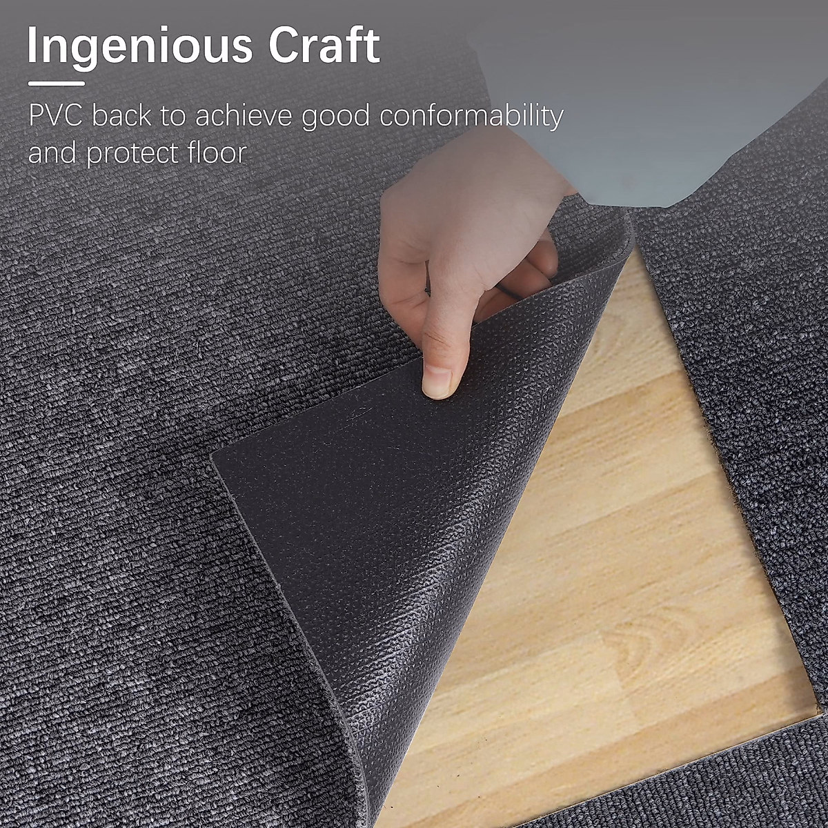 jxgzyy 20PCS 20x20”Square Carpet Floor Tiles Peel and Stick Commercial Carpet Tile Self Adhesive Carpet Tile Washable Carpet Flooring Tiles Commercial Carpet Squares for Flooring Indoor Outdoor