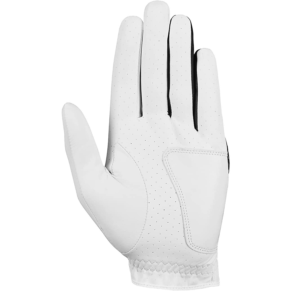Callaway Golf Women's Weather Spann Premium Synthetic Golf Glove (White, 2-Pack, Large, New Model , Standard, Worn on Left Hand)
