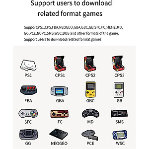 Miyoo Mini Plus Handheld Game Console with Storage Bag, 3.5 Inch Open Source Retro Game Console, Built in 64G TF Card & 10000+ Classic Games, Support WiFi