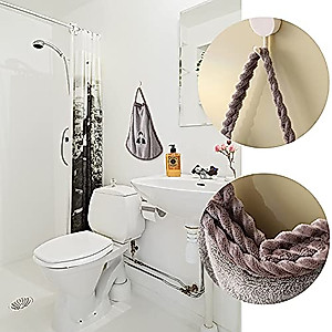 CHOOSE HOME 3 Pack Hanging Hand Towel Children Cartoon Towels Soft Coral Velvet Absorbent Dishcloth Ultra Absorbent Fast Drying Hang Towel for Kitchen Bathroom (Boy)