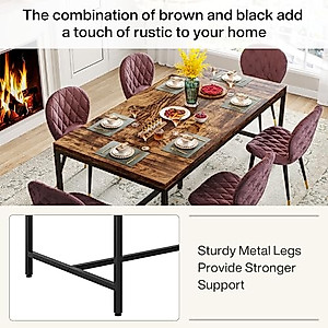 Tribesigns 63 Inches Executive Desk Large Computer Desk Office Desk with Thicken Frame for Home Office, Modern Simple Workstation Medium 6FT Conference Table, Meeting Table