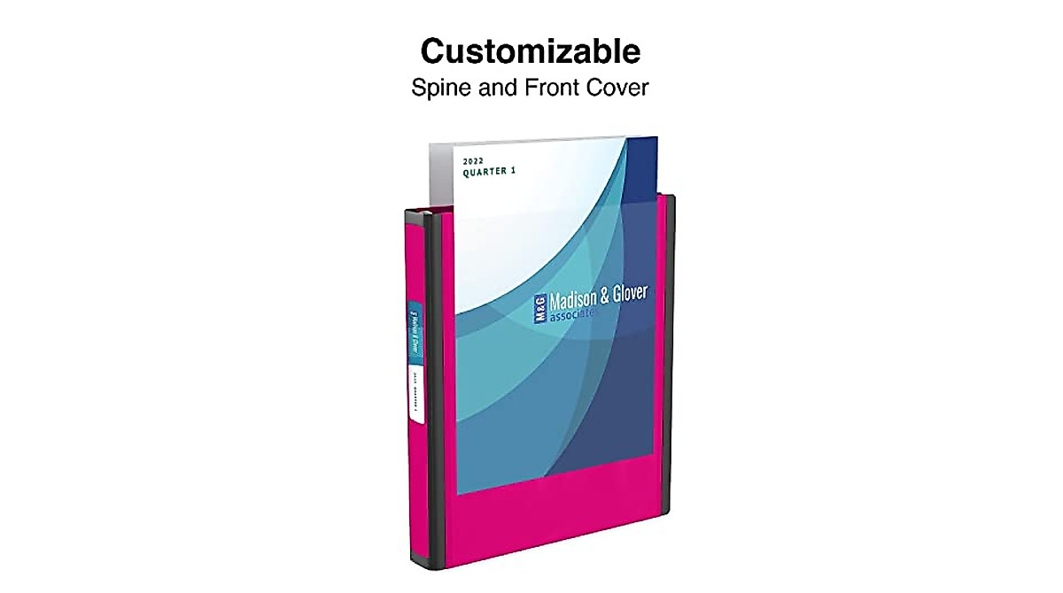 Staples Pink 1.5-Inch 3-Ring Binder for Large Projects
