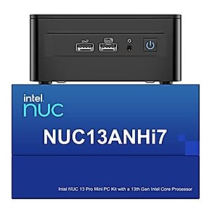 GEEK+ NUC 13 Pro NUC13ANHi7 Arena Canyon Mini PC, Core i7-1360P, 8GB RAM, 256GB SSD, Mini Computer Win 11 Pro für Business Home Office, Unterstützung 8K/4K Quad Display/WiFi 6E/BT 5.3/Thunderbolt 4