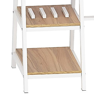 SogesGame Dining Table Set 3 Piece Kitchen Table Set Breakfast Table Set with Benches and Wine Rack Glass Holder 47.2 in Dining Room Table Set for 4 Oak