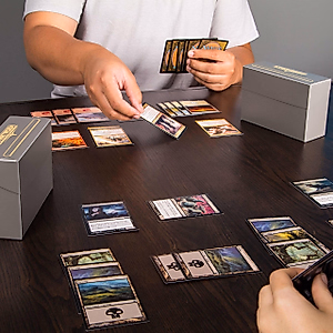 Stratagem The Big Box Double-Wide - Two Deck Oversized TCG Deck Box - Duel Deck Compatible with MTG Magic the Gathering Planechase, Archenemy Baseball, LCGs - Trading Card Games