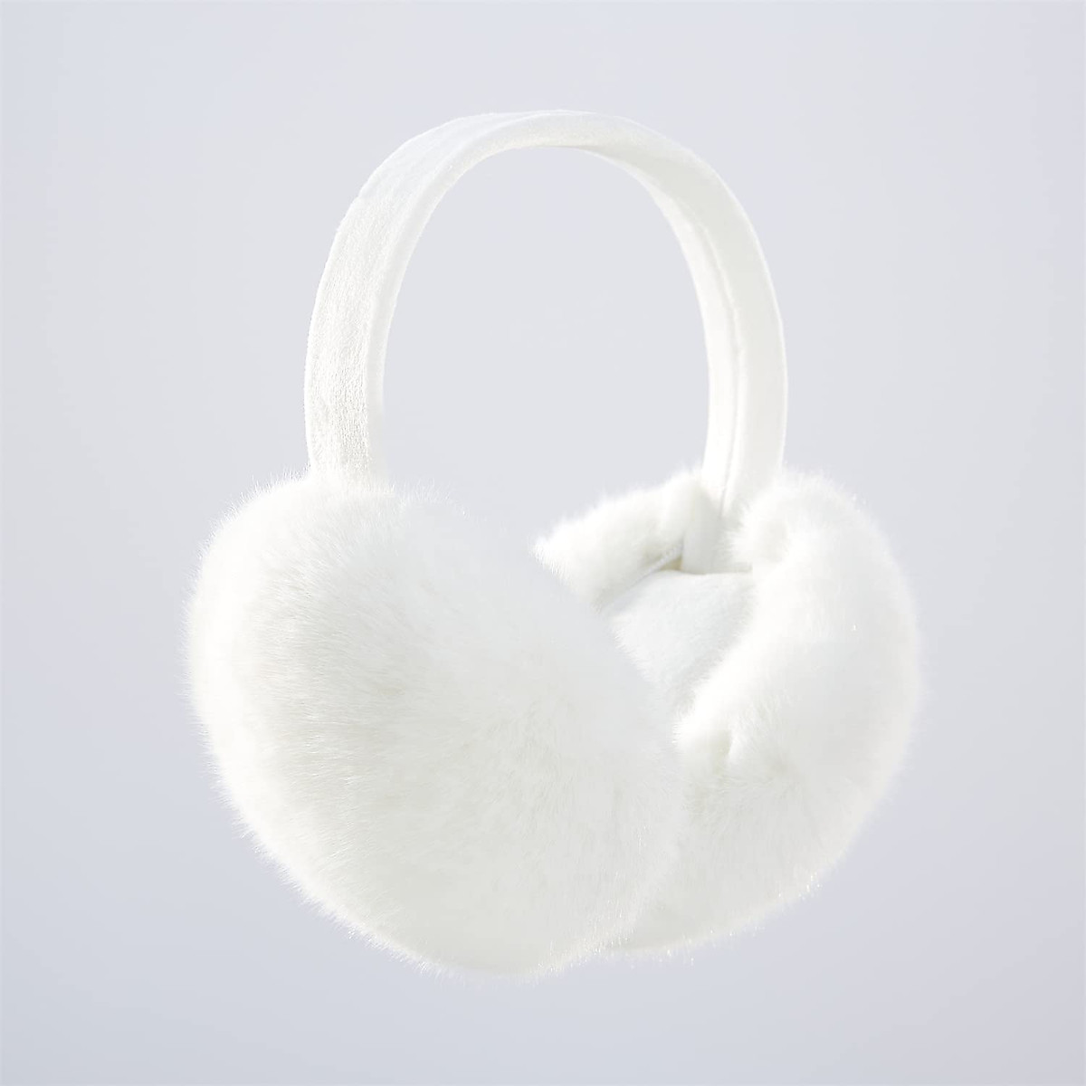 Lenwuynyo Earmuffs Cute Dense Faux rabbit Fur Creative Warm Ear Warmer Furry Winter Outdoor EarMuffs Foldable Ear Warmer Unique Gifts
