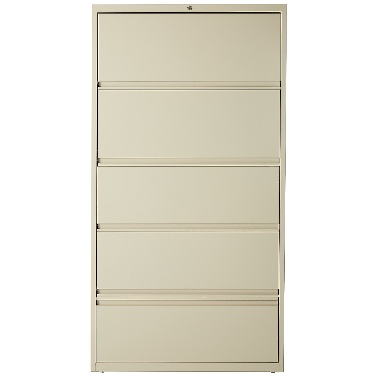 Lorell LLR43512 Receding Lateral File with Roll Out Sleeves, Putty