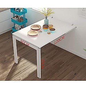 Wall Mounted Table, Fold Out Convertible Desk with A Chalkboard, Multi-Function Computer Writing Floating Desk, for Study, Bedroom or Balcony