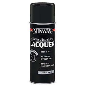 Minwax 15210 Clear Aerosol Lacquer Spray, 12.25-Ounce, Satin