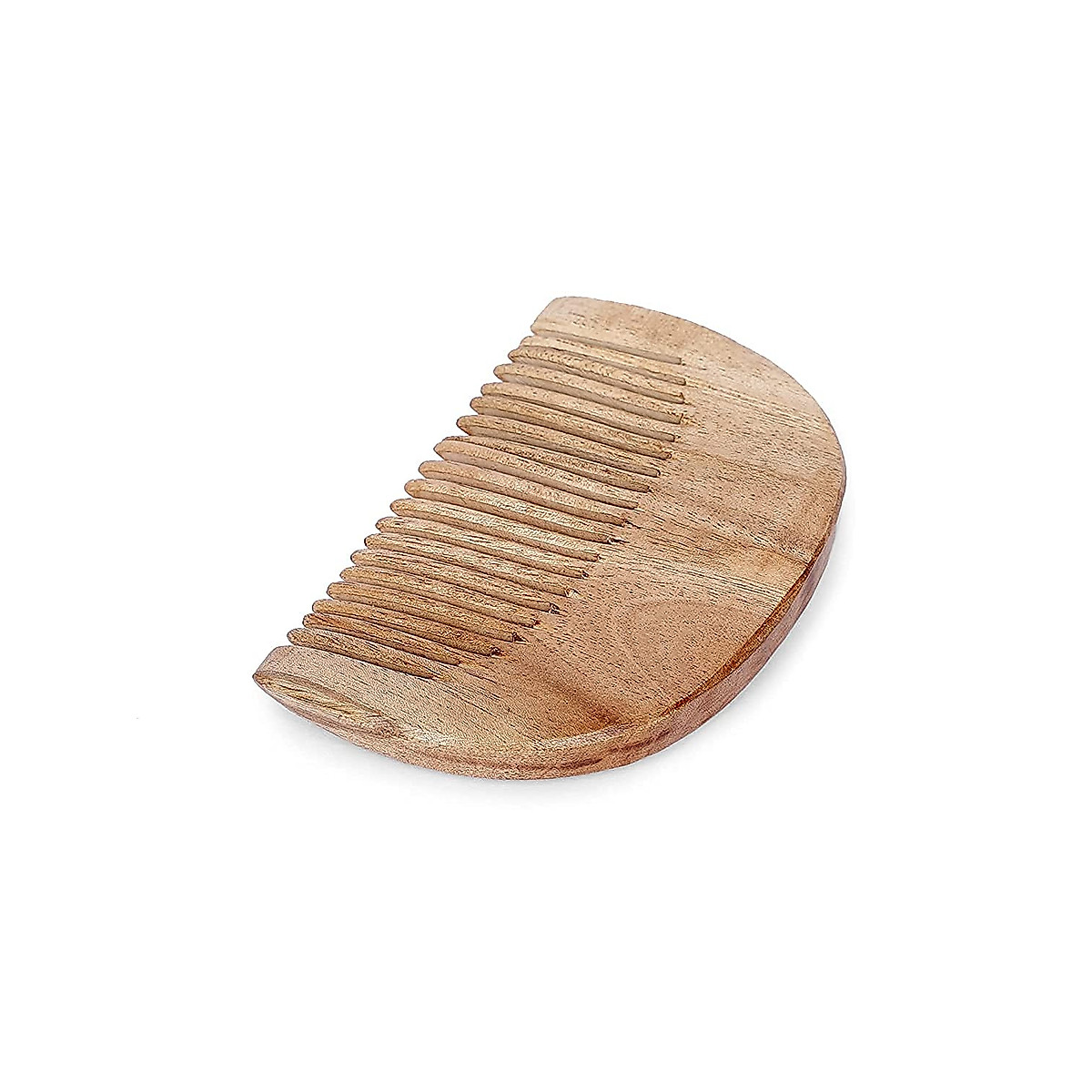 AYUSHYA HEALTH Neem Wood Comb Hair + Beard Detangler for Women and Men | Pocket Comb | traveling Comb & Beard Comb for Beard | Wooden Pocket Size Beard Comb (Pack of 2)