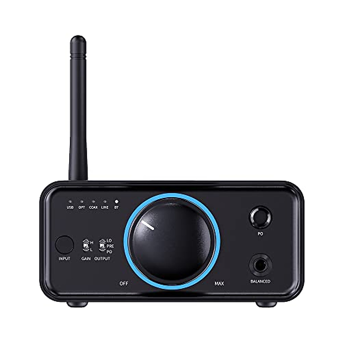 FiiO K7BT Balanced HiFi DAC Bluetooth Headphone Amplifier AK4493S*2, XMOS XU208 PCM384kHz DSD256,USB/Optical/Coaxial/RCA Inputs, 6.35mm/4.4mm Output(US Plug)