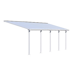 Palram - Canopia Olympia 10' x 24' Patio Cover - White/White