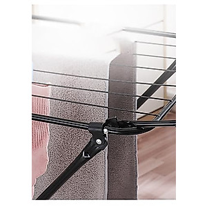 GAENZA Floor-to-Ceiling Folding Clothes Rack Clothes Drying Rack Indoor Balcony Airfoil Simple Household Towel Drying Quilt Pole Outdoor Clothes Rack