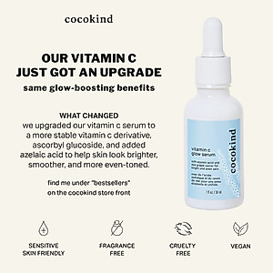 COCOKIND Vitamin C Serum with Sea Grape Caviar, 1 FZ