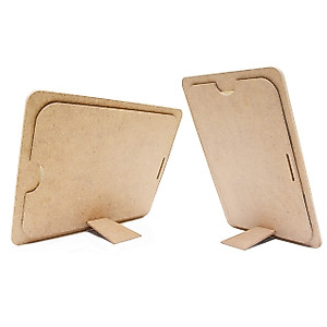 VHALE DIY Paint Your Own Picture Frame, 4 Sets of MDF Wood Photo Frames (5 x 7 inch) with Stand, for Children to Paint and Decorate, Classroom Arts and Crafts, Party Favors for Kids