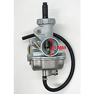 KDSG PZ16 Carburetor with Extended Metal Hand Choke Lever for Kazuma 50cc-110cc 4 stroke ATVs Scooters, Mopeds, Dirt Bikes, and Go Karts, PZ16 Long Lever Carb