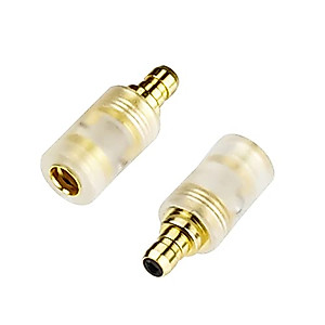 okcsc Adapters for Sennheiser IE400 Pro Earbuds Male to Mmcx Cable Female Compatible for IE100 IE400 IE400 Pro IE500 Lossless Sound Quality for Earbuds One Pair of Headphone Converter Transparent