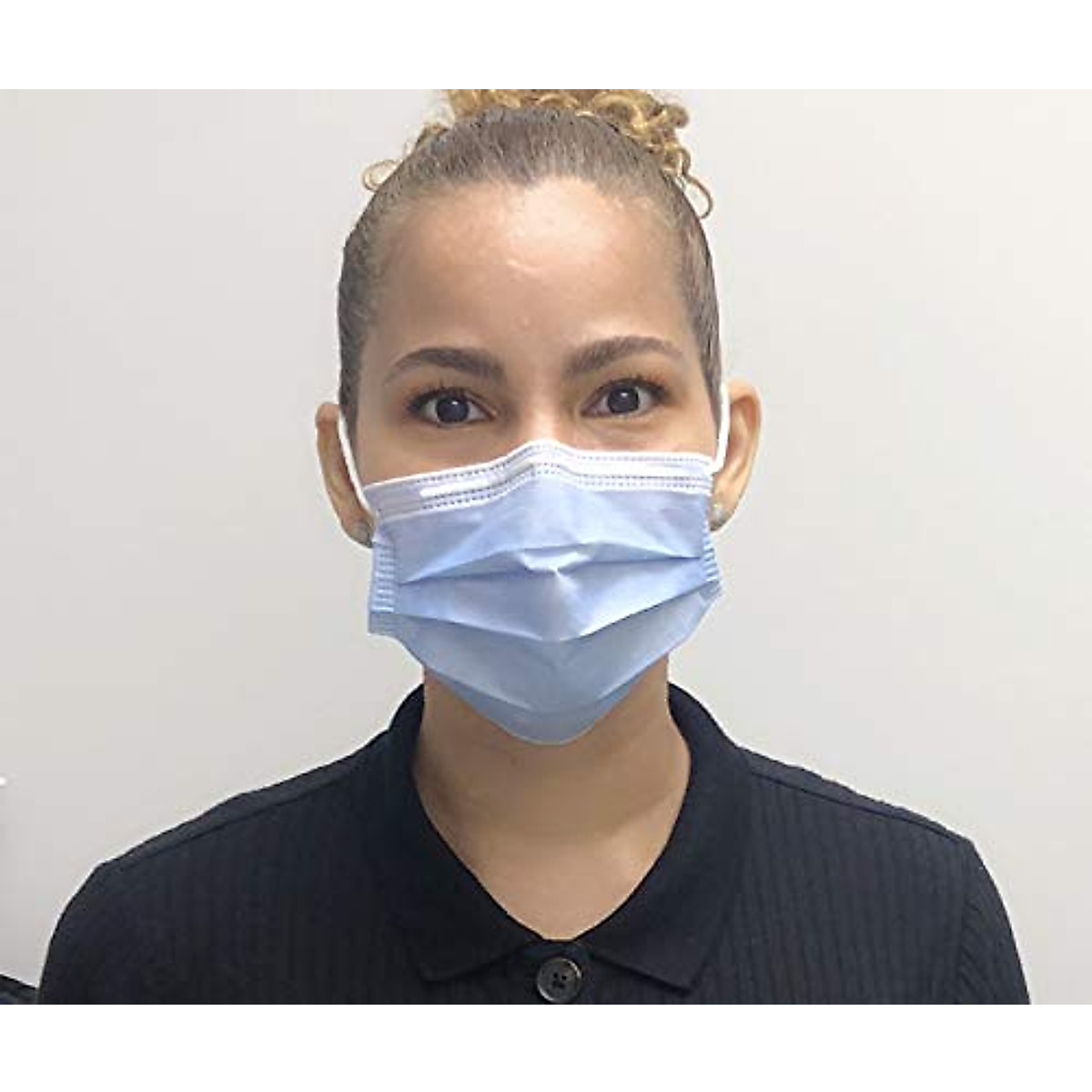 GMX Earloop ASTM Level 3 Lightweight Breathable Medical Mask, Made in USA, Fluid Resistant, Latex Free Blue Face Mask Bx/50