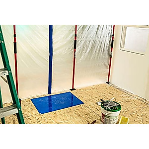 YAHEA Cleanroom Sticky Mats 2 Pack, Blue 24''×36'' Construction Tacky/Adhesive Floor Mats for Laboratory Hospital Construction Pet, 40 Microns(30 Sheets Each)