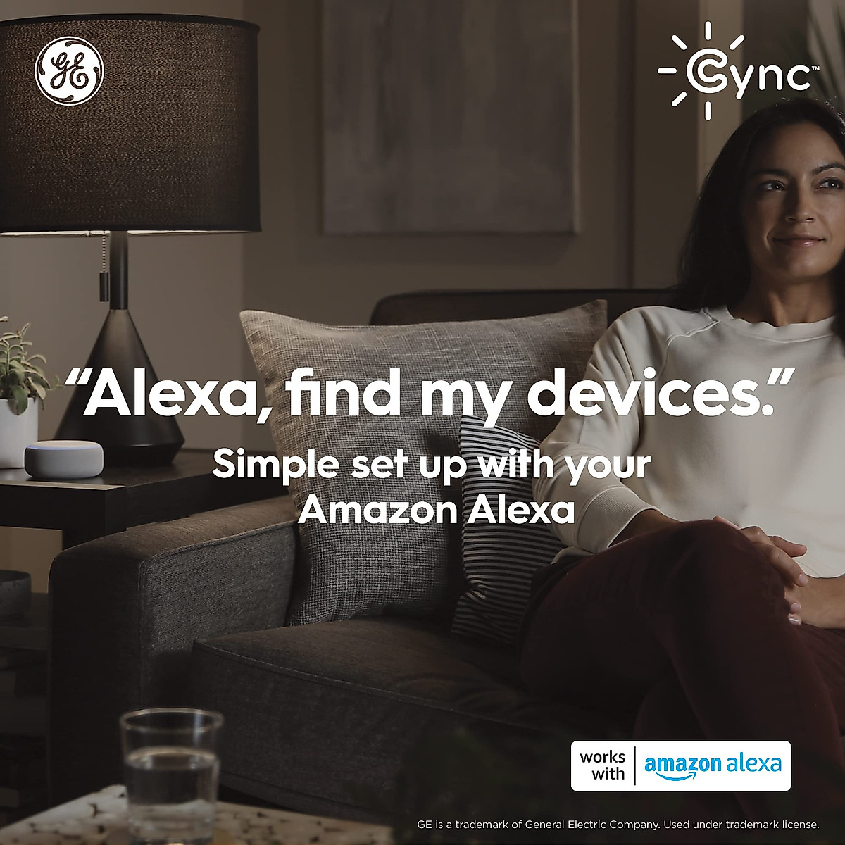 GE CYNC Smart Full Color A19 LED Light Bulb, 60W Replacement, Bluetooth/Wi-Fi Enabled, Alexa + Google Home Compatible Without Hub, 2-Pack (Packaging May Vary)
